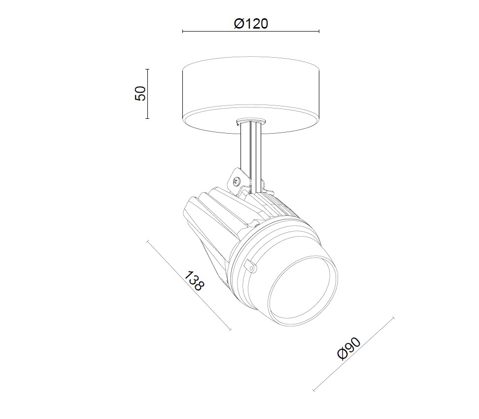STORM SURFACE MOUNTED ADJUSTABLE | EAE Lighting