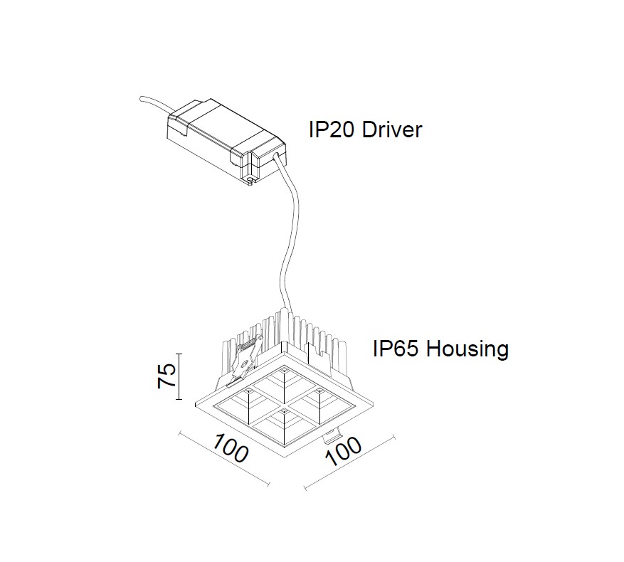 GIZA Recessed 65/20 | EAE Lighting