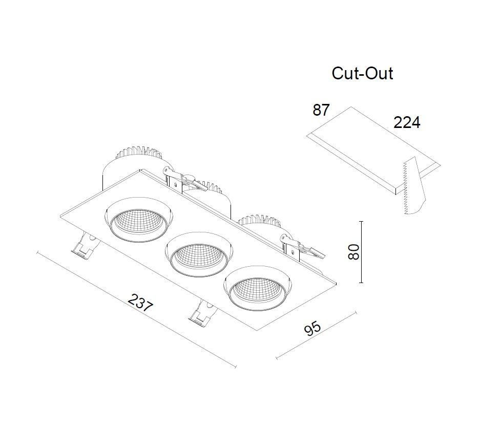 KRIZA MINI 3X | EAE Lighting