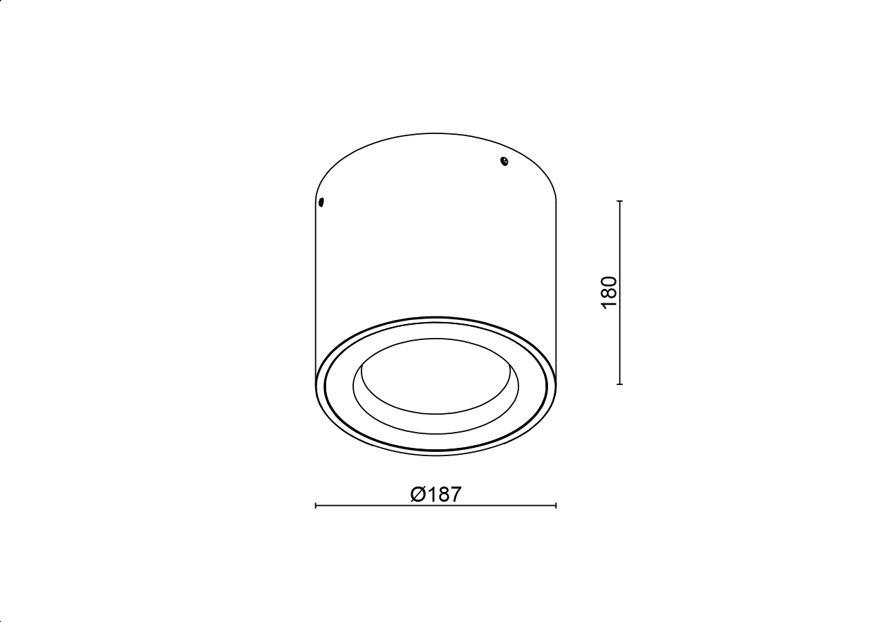 DOWNLED IP65 Ø187 Surface Mounted | EAE Lighting