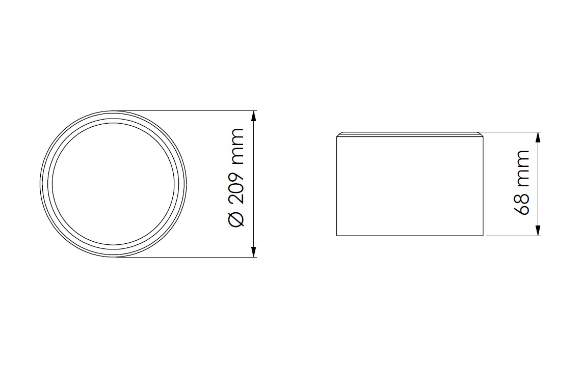 DOWNLED Ø209 MAXI NG IP20 Surface Mounted | EAE Lighting